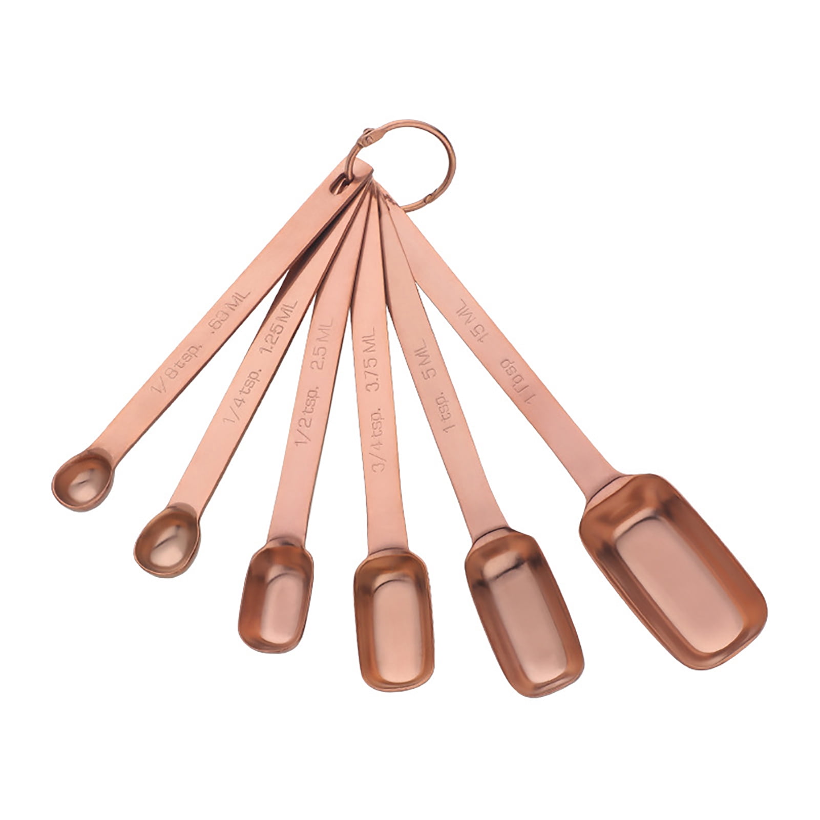 Reheyre Convenient 6-Piece Measuring Spoon Set - Multi-Purpose Metal ...