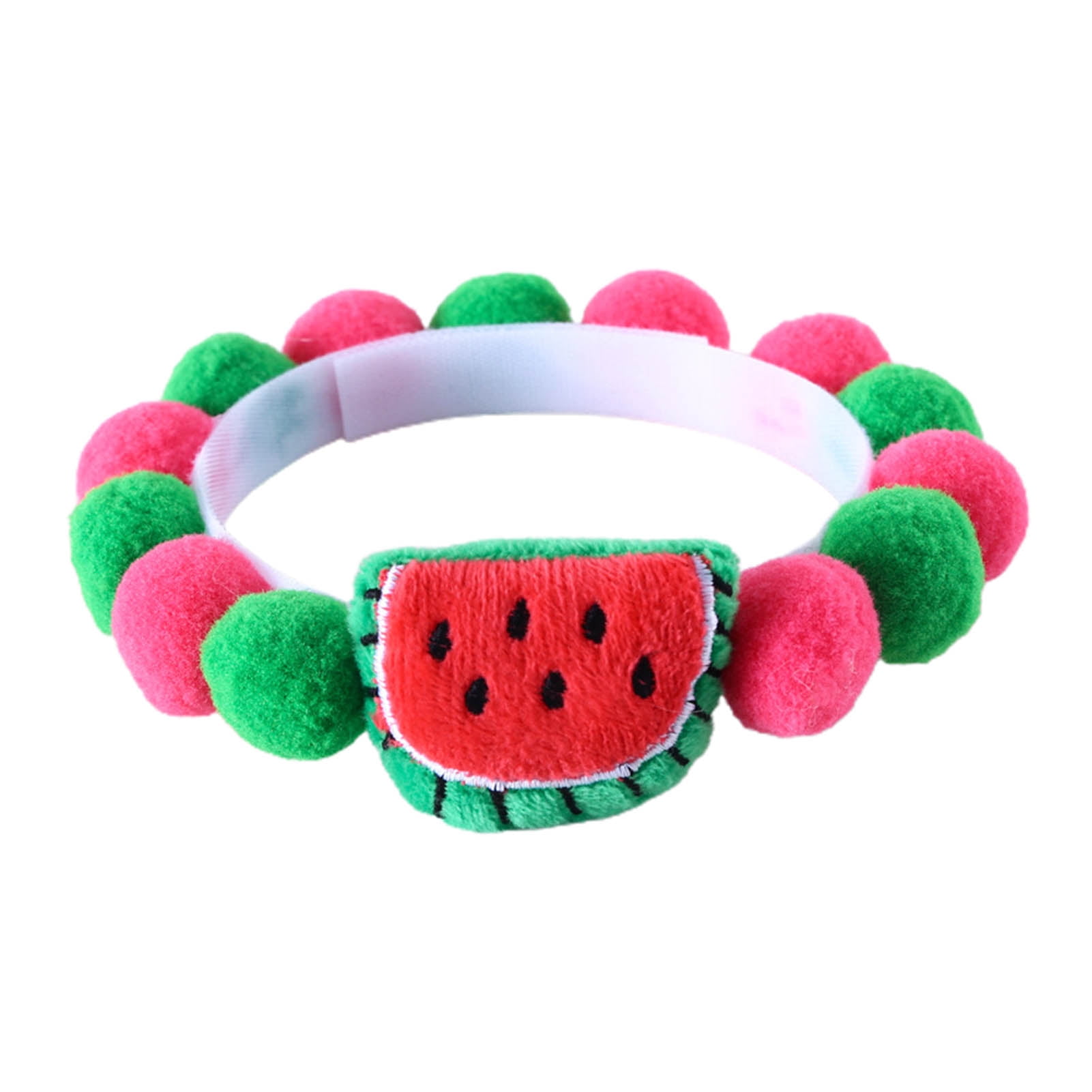 Reheyre Fruit Series Pet Collar - Adorable Plush Balls Collar Necklace ...