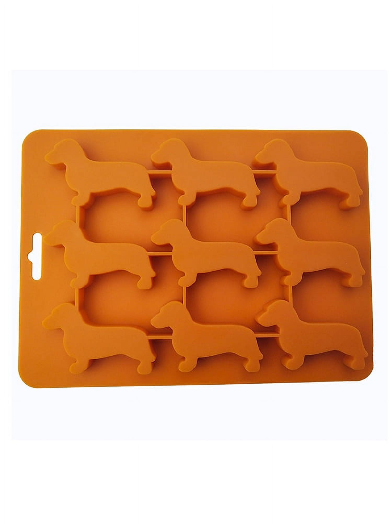 Reheyre Heat-Resistant Dachshund Dog Shaped Ice Tray - Food Grade, Easy ...
