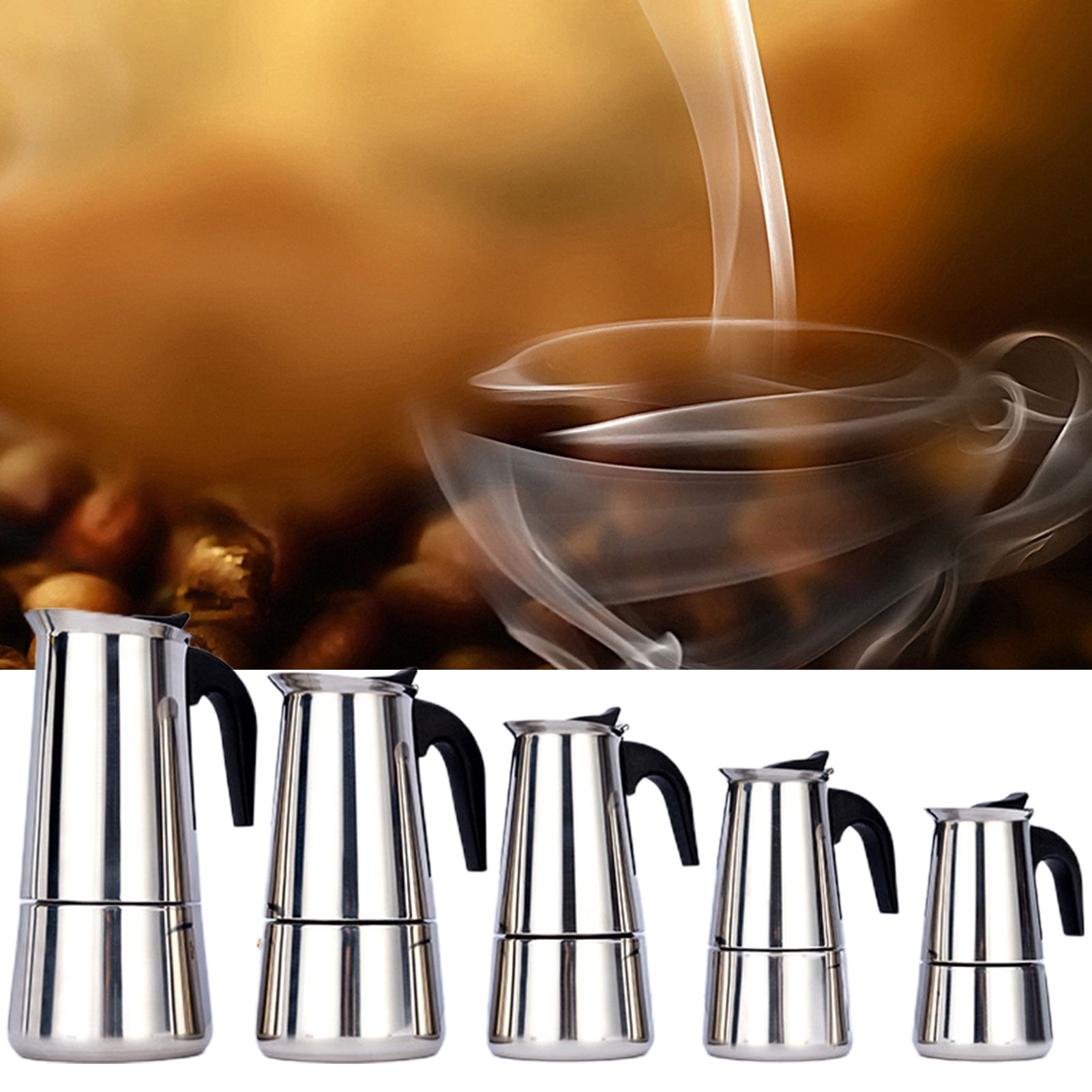 Reheyre Multi-Function Stainless Steel Coffee Pot - Mocha Cafe Latte ...