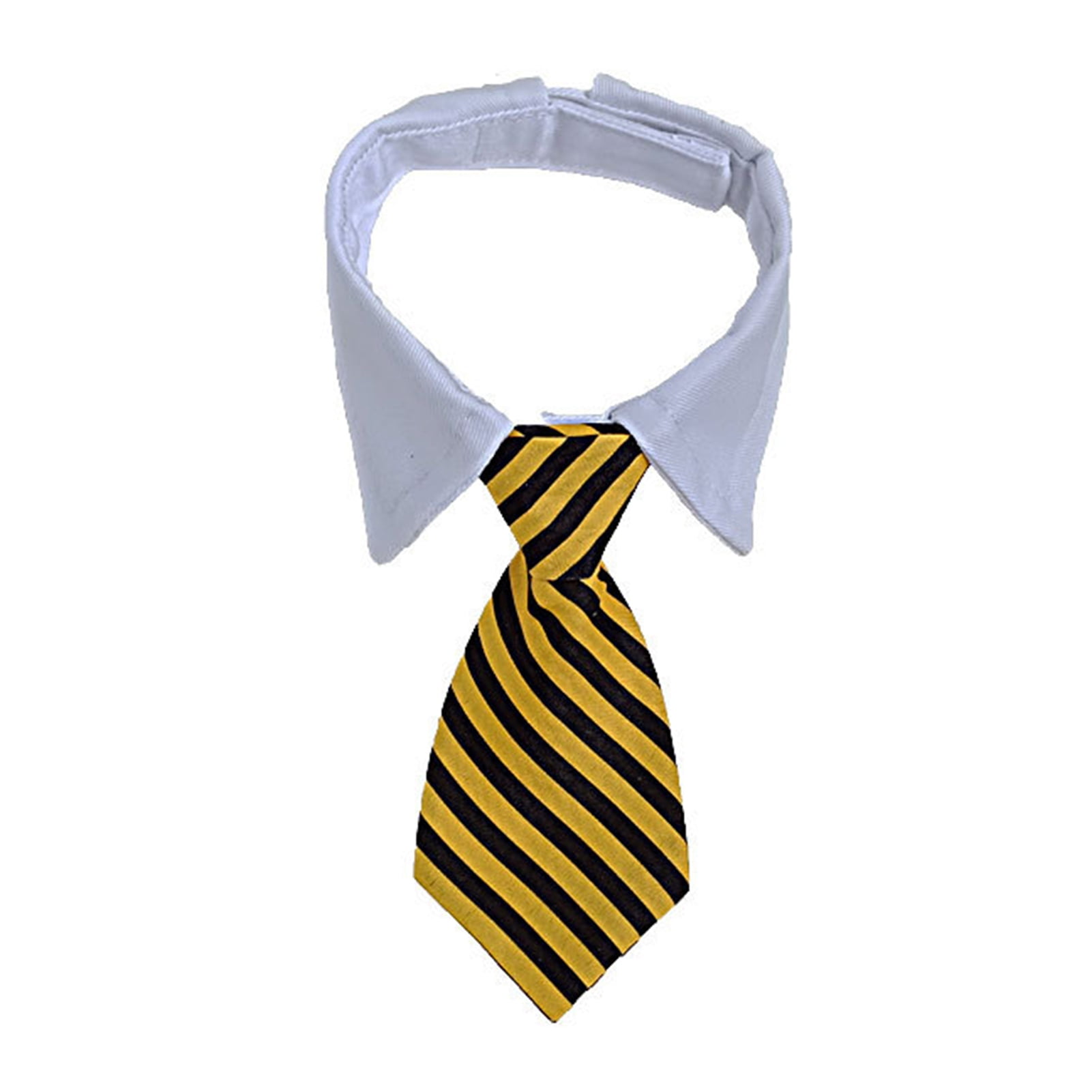Reheyre Pet Tie Lapel Collar Adjustable Dog Cat Suit Formal Striped ...