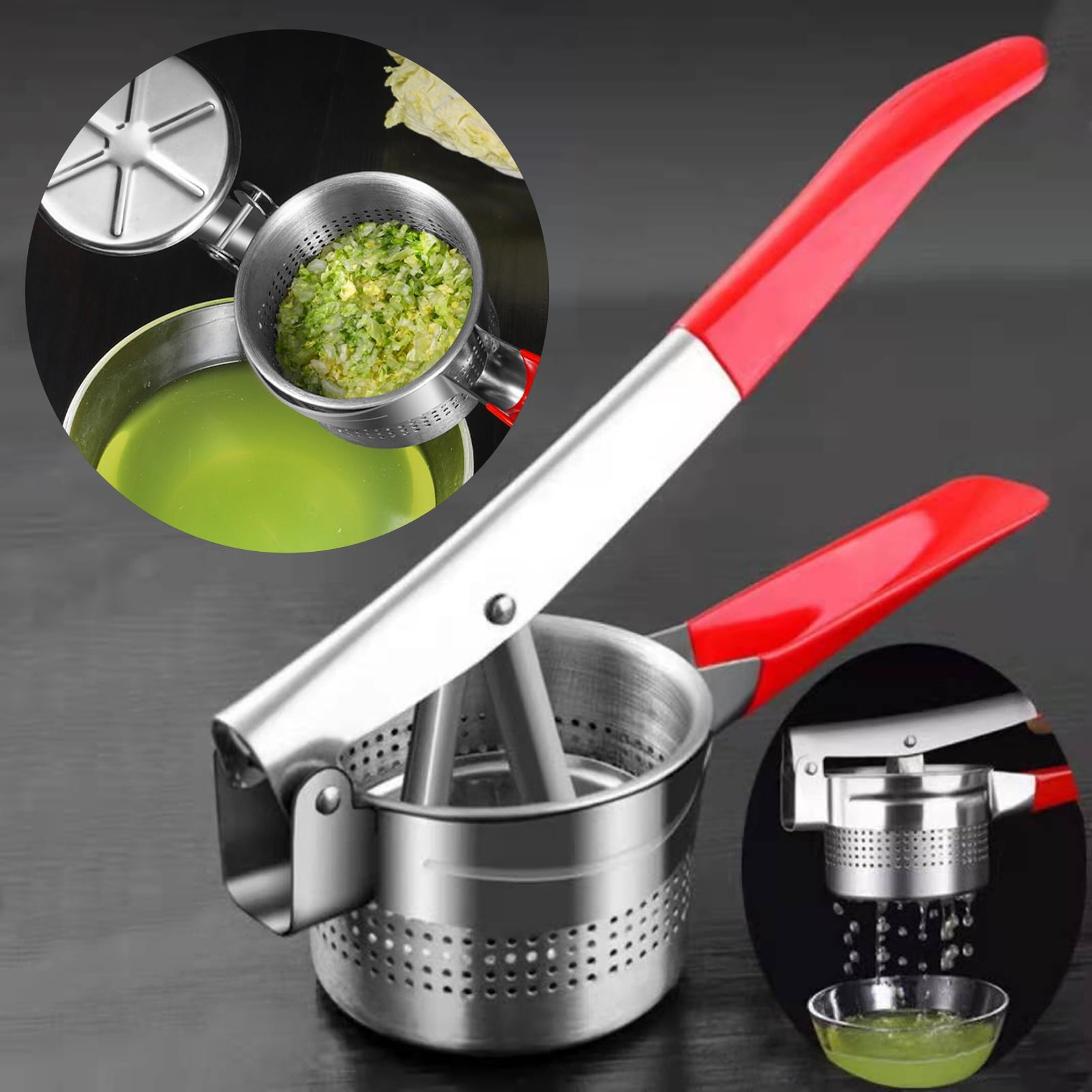 Reheyre Round Pizza Cutter - Sharp Rotating Wheel, Curved Handle, Multi ...