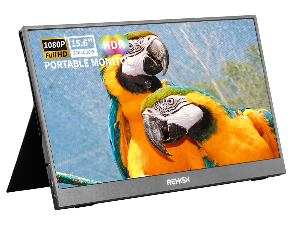 Rehisk 15.6" Lightweight Travel FHD IPS Portable Monitor for Laptop, PC ...