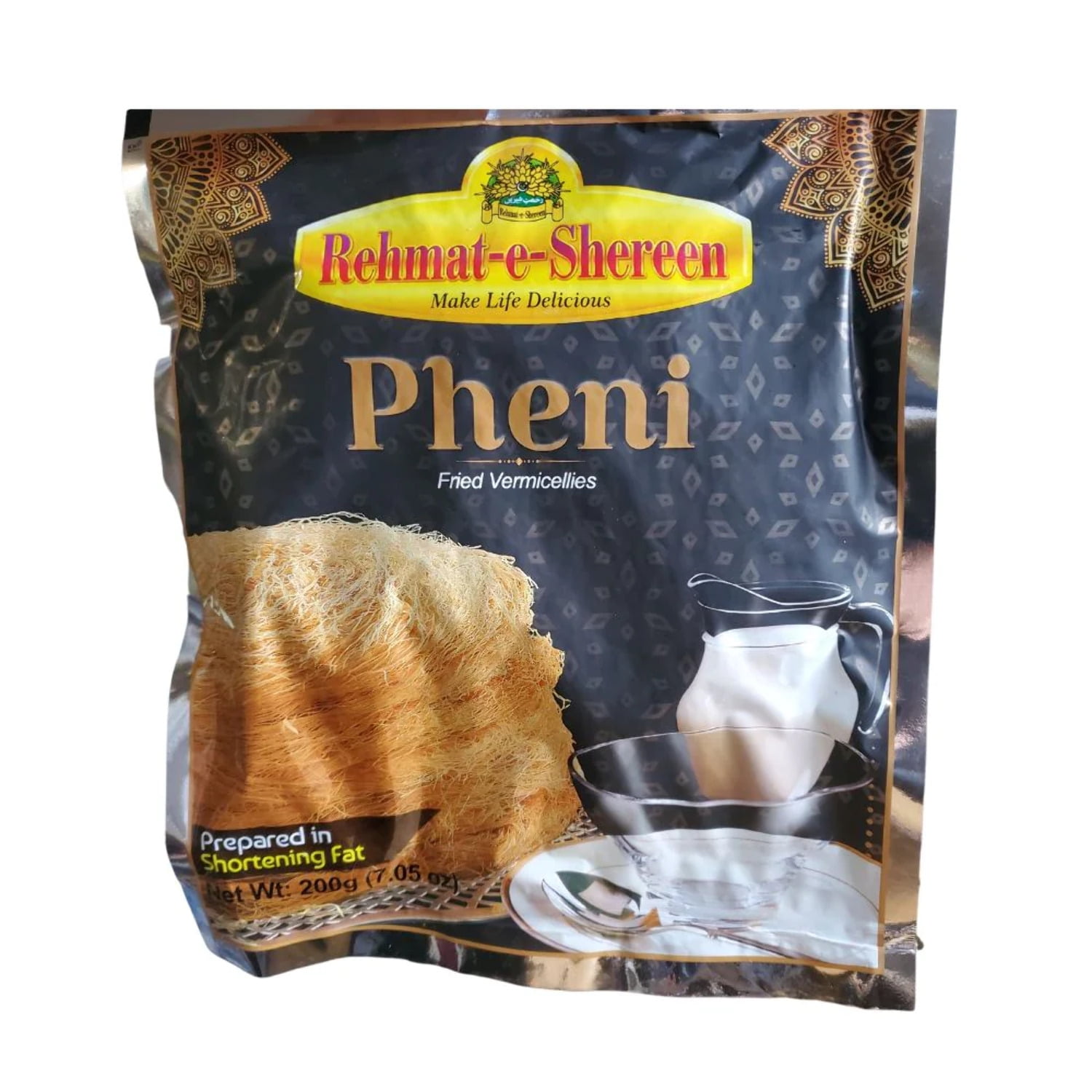 Rehmat E Shereen Pheni Fried Vermicellies 200g (Pack of 25) - Walmart.com