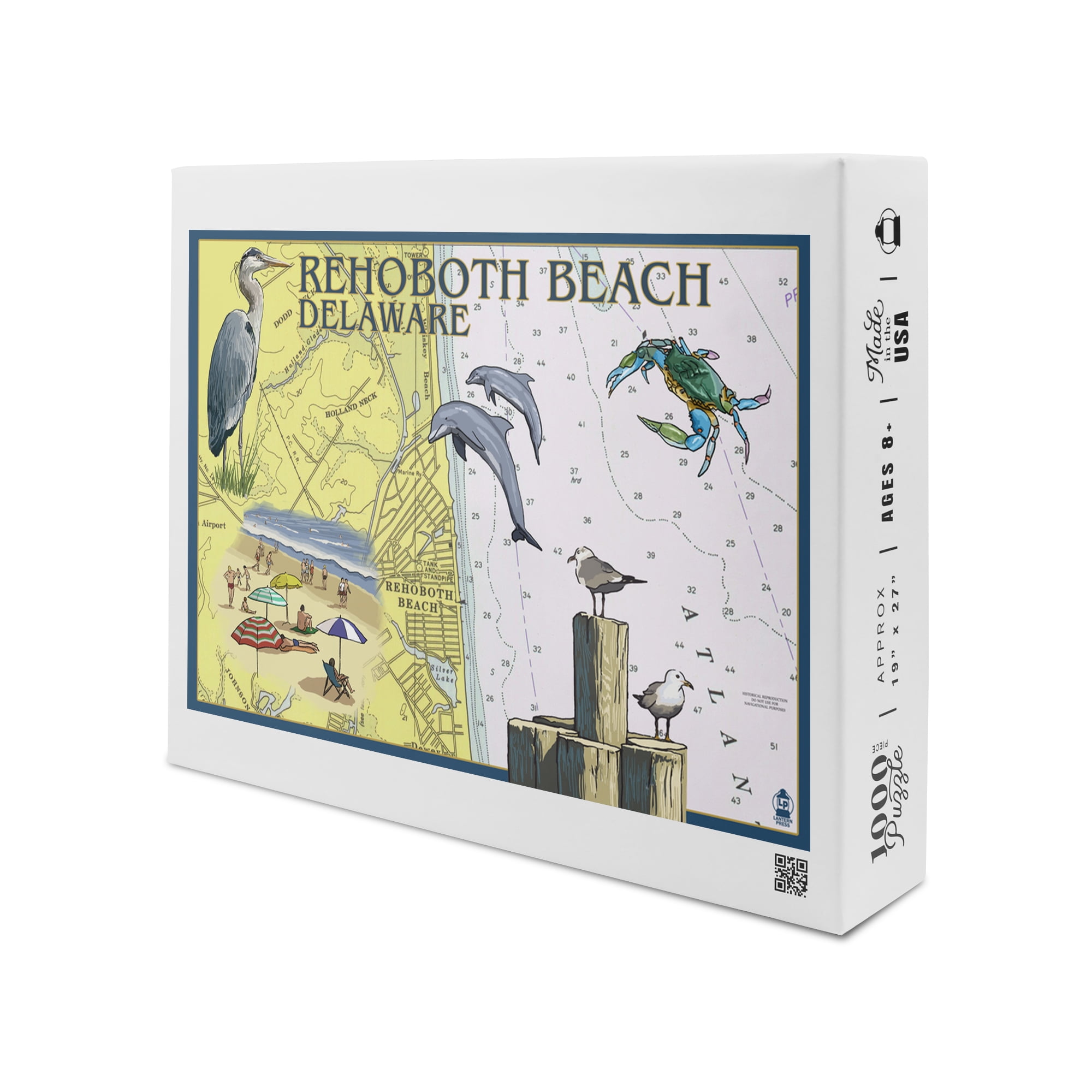 Rehoboth Beach, Delaware, Nautical Chart (1000 Piece Puzzle, Size 19x27 ...