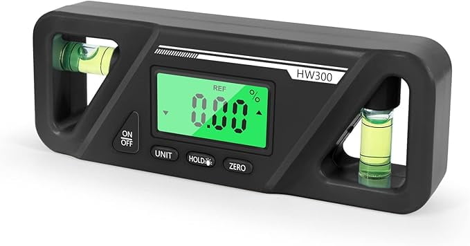 Rehomy Digital Level, Angle Slope with LCD Display, 360° Electronic ...