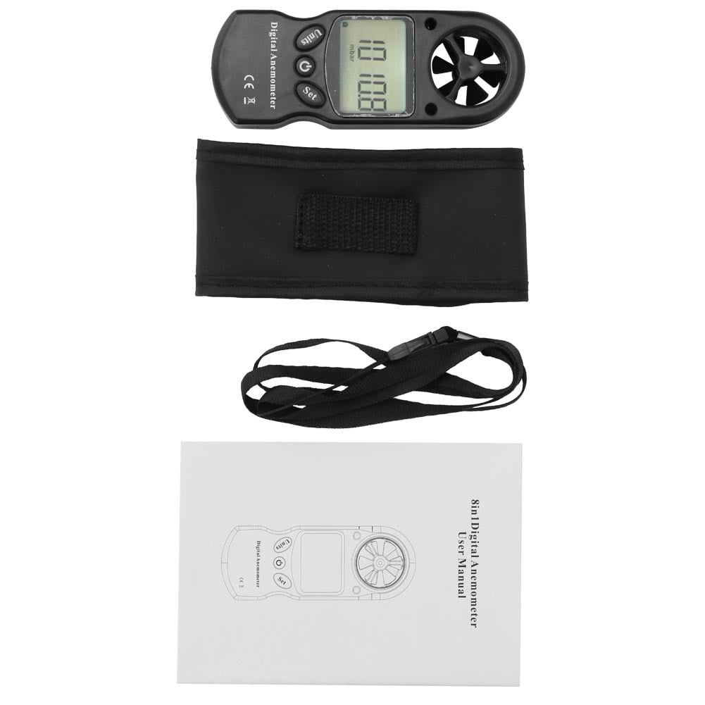 Reiche 8-in-1 Multiple Funcitional Portable Digital Anemometer Handheld ...