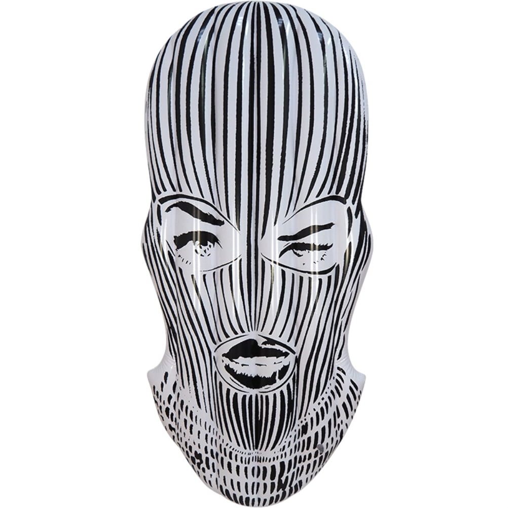 Reiche Inflatable Pool Floats Face Shaped Pool Lounger Raft Floating ...