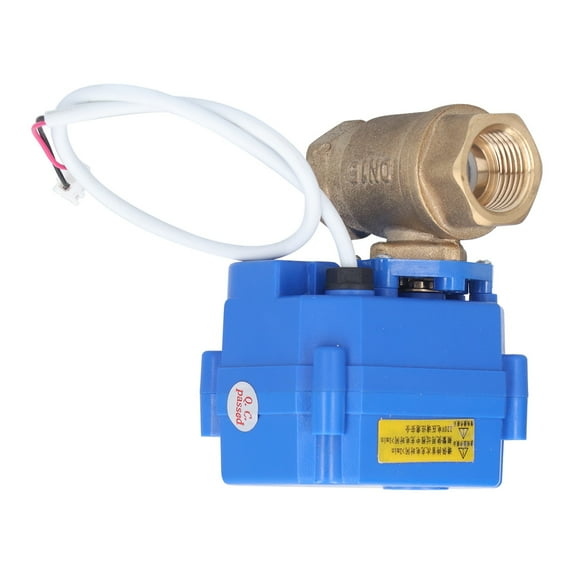 Reiche Motorized Ball Valve DN15 Brass Straight Through Hydraulic Fitting with Indication DC220V ...