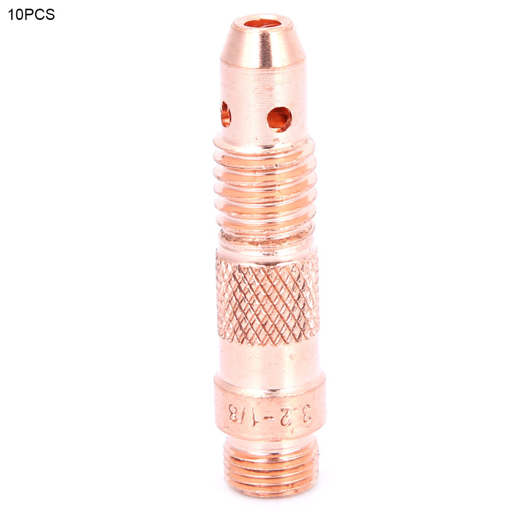 Reiche 10pcs/set 10N28-32 Copper Collet Body Tig Welding Torch Argon ...