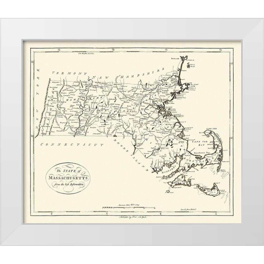 Reid 30x26 White Modern Wood Framed Museum Art Print Titled ...