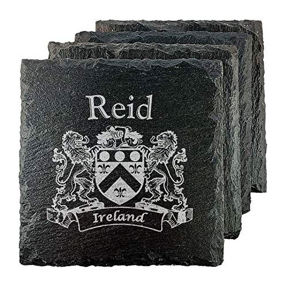 Reid Irish Coat of Arms Slate Coasters - Set of 4 - Walmart.com