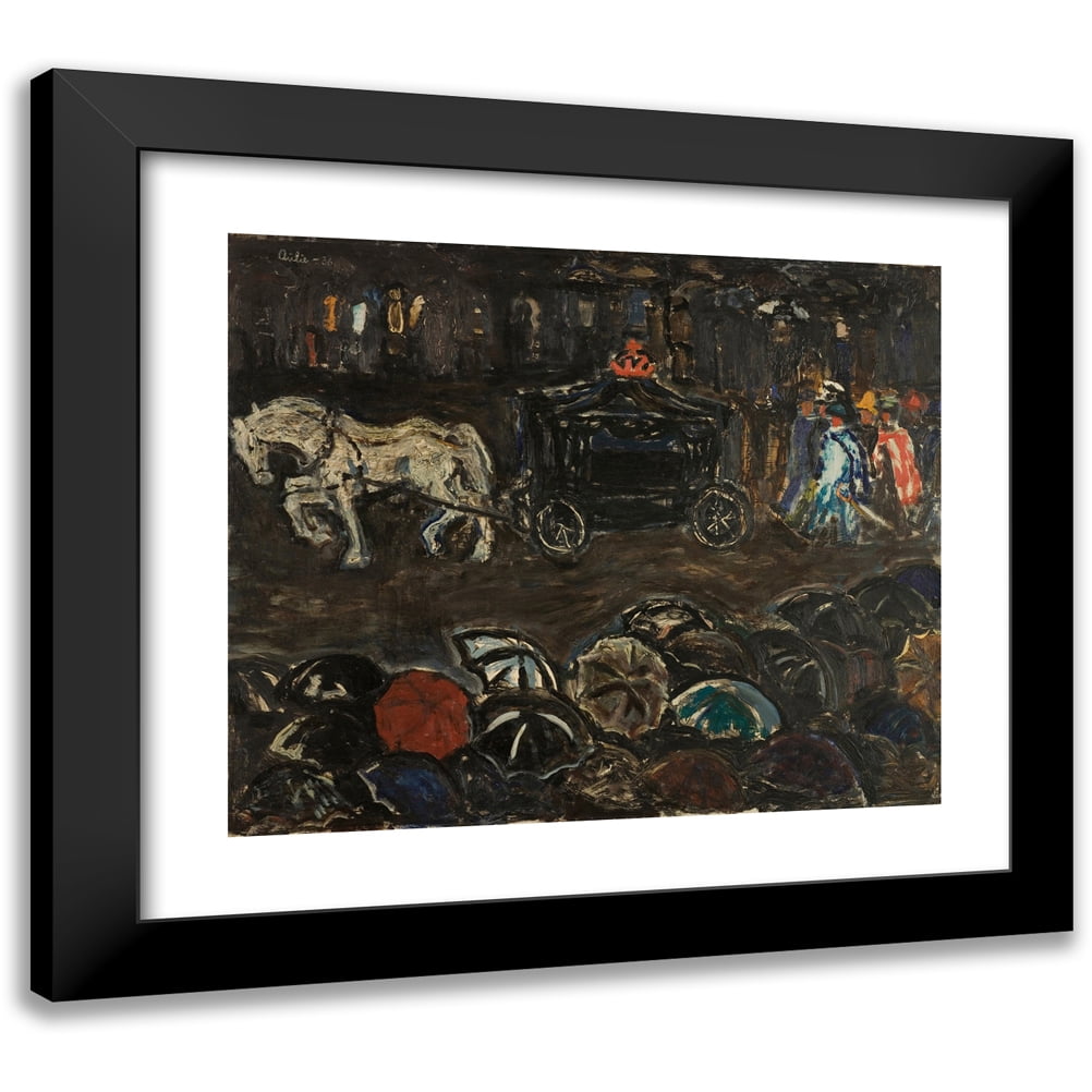 Reidar Aulie 23x20 Black Modern Framed Museum Art Print Titled ...