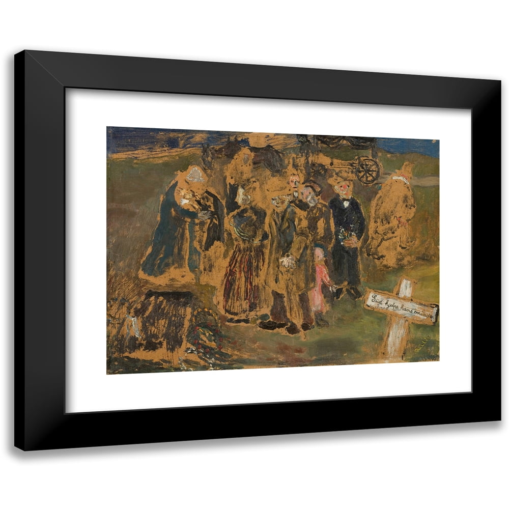 Reidar Aulie 24x19 Black Modern Framed Museum Art Print Titled ...