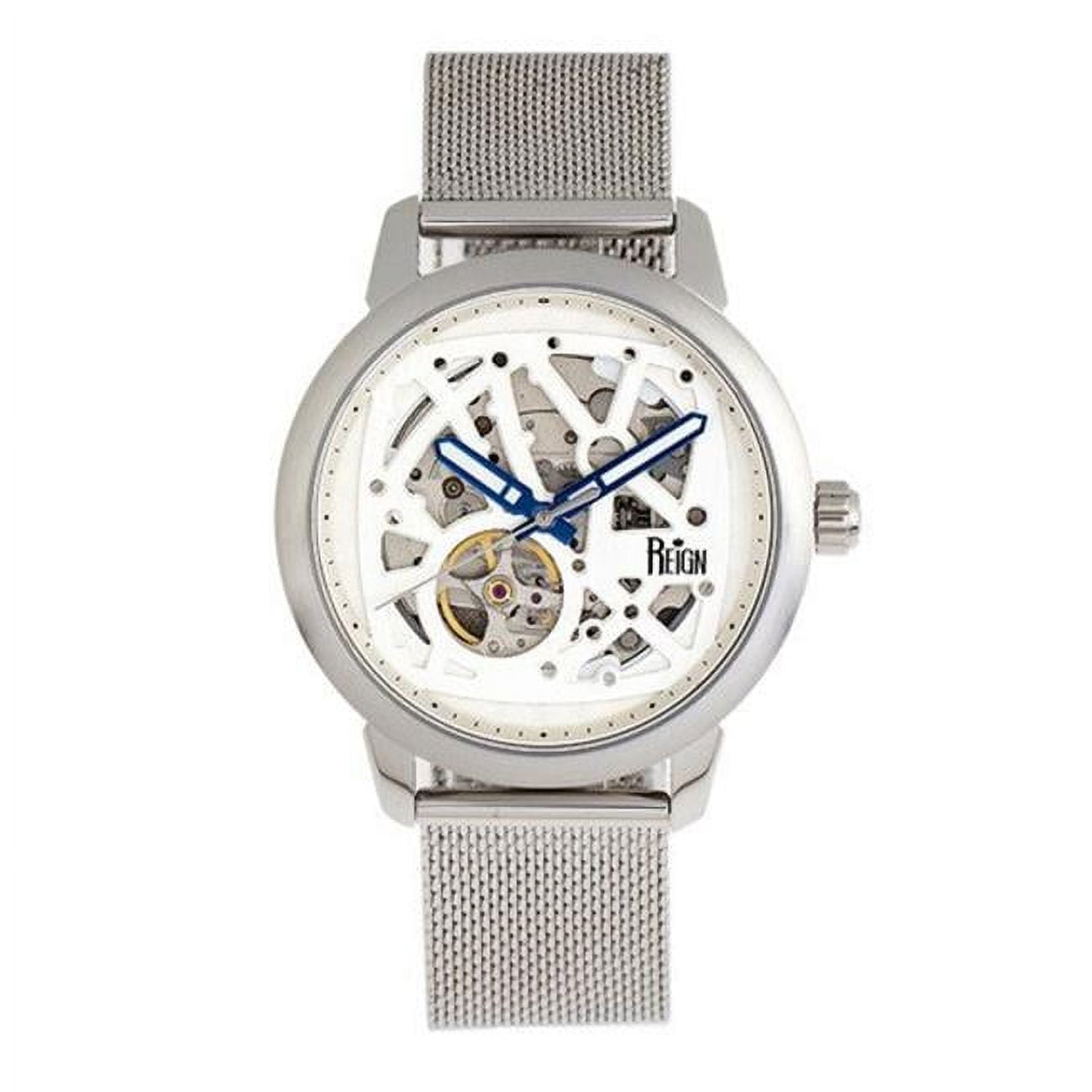 Reign REIRN5901 Rudolf Automatic Skeleton Bracelet Watch, Silver ...