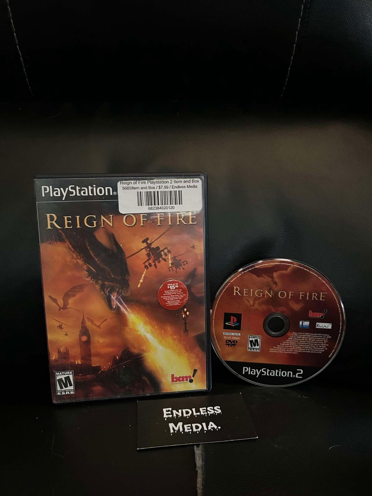 Pre-Owned Reign of Fire Sony Playstation 2 Item and Box Video Game ...