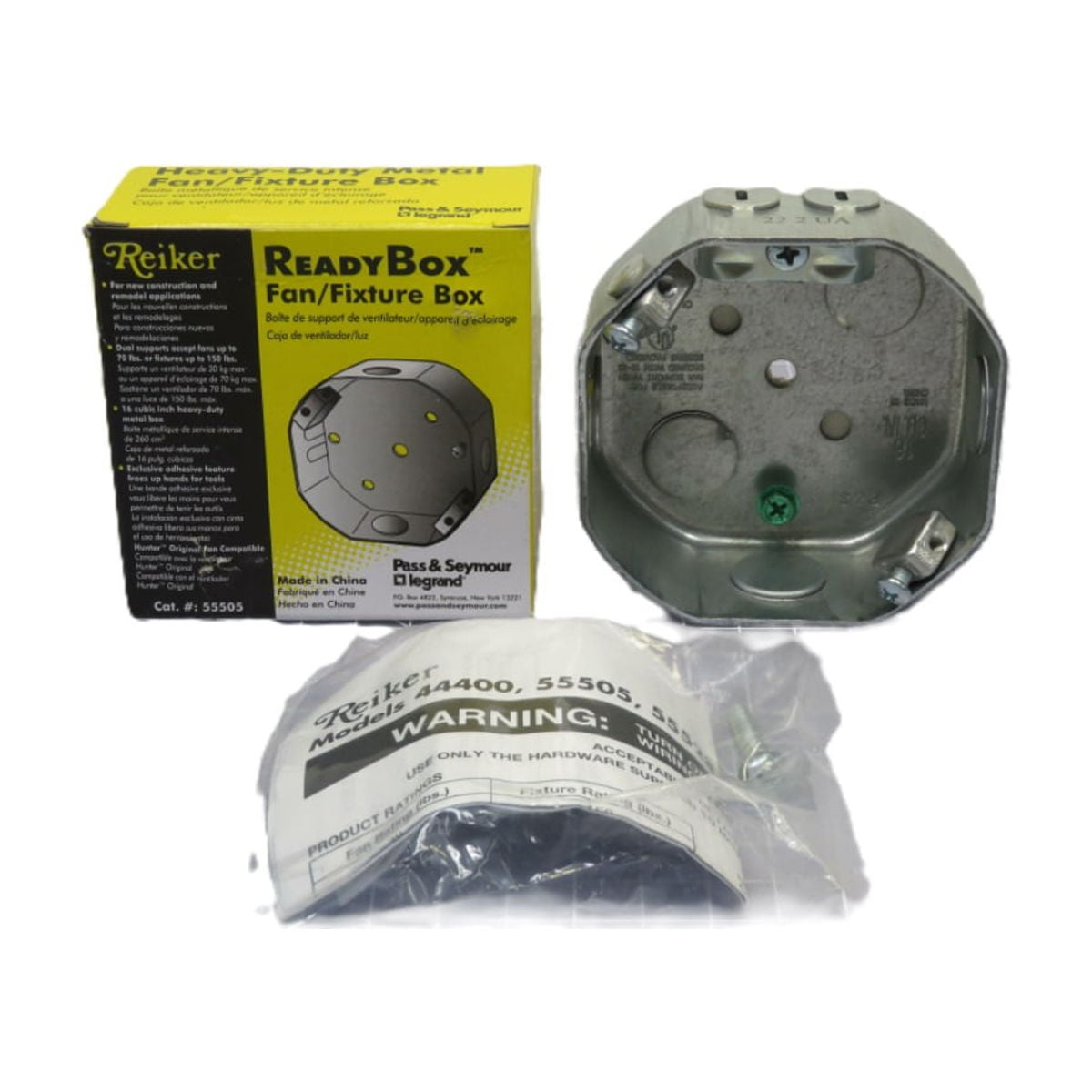 Reiker 55505 ReadyBox Fan Fixture Metal Box - Walmart.com