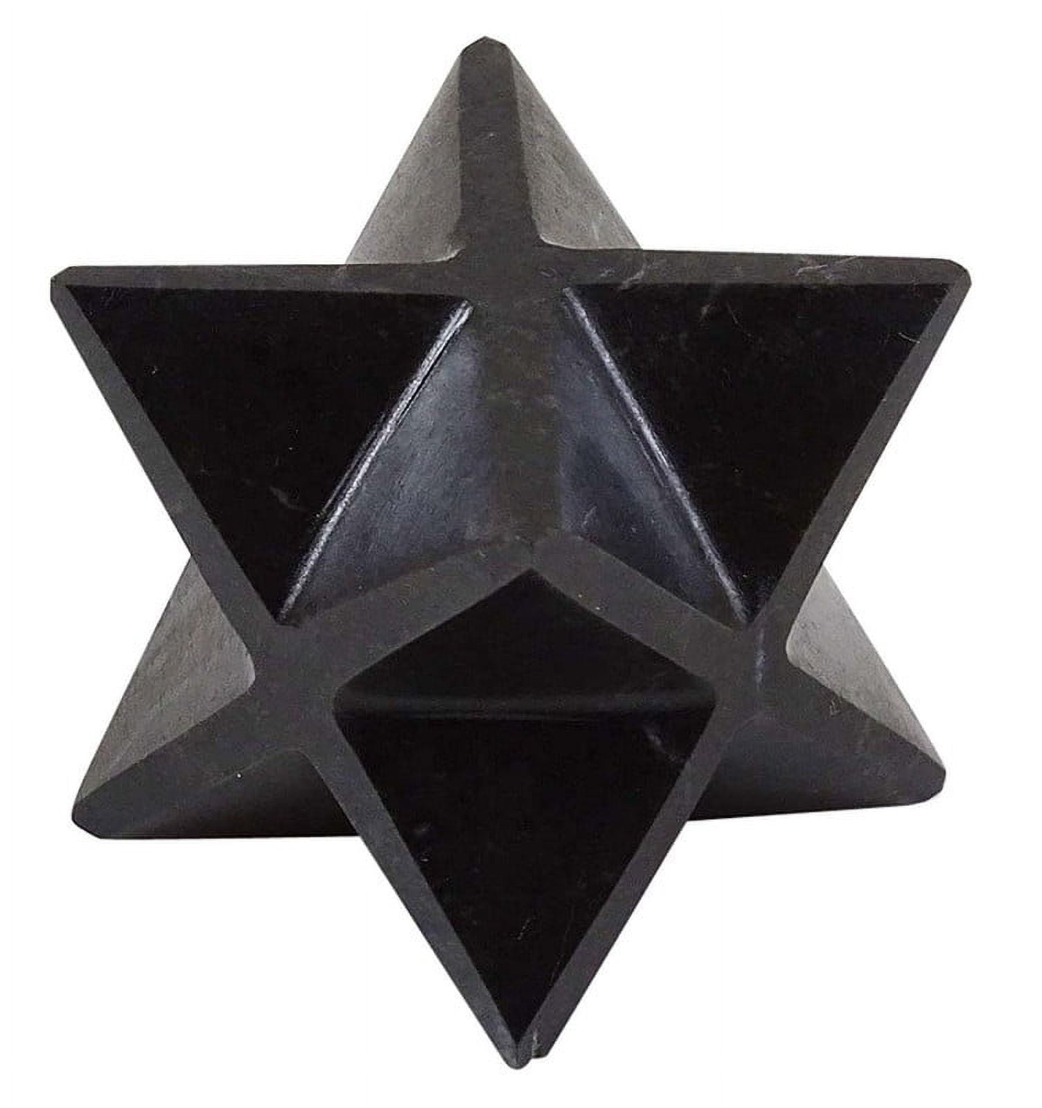 Reiki Black Tourmalin Star Merkaba Stone Protection Sacred Meditation ...