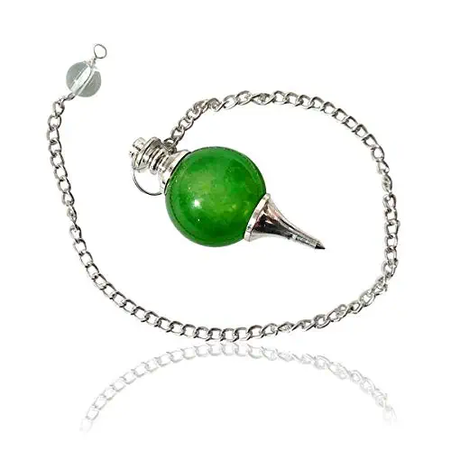 Reiki Crystal Products Green Aventurine Dowser Pendulum Crystal Stone ...