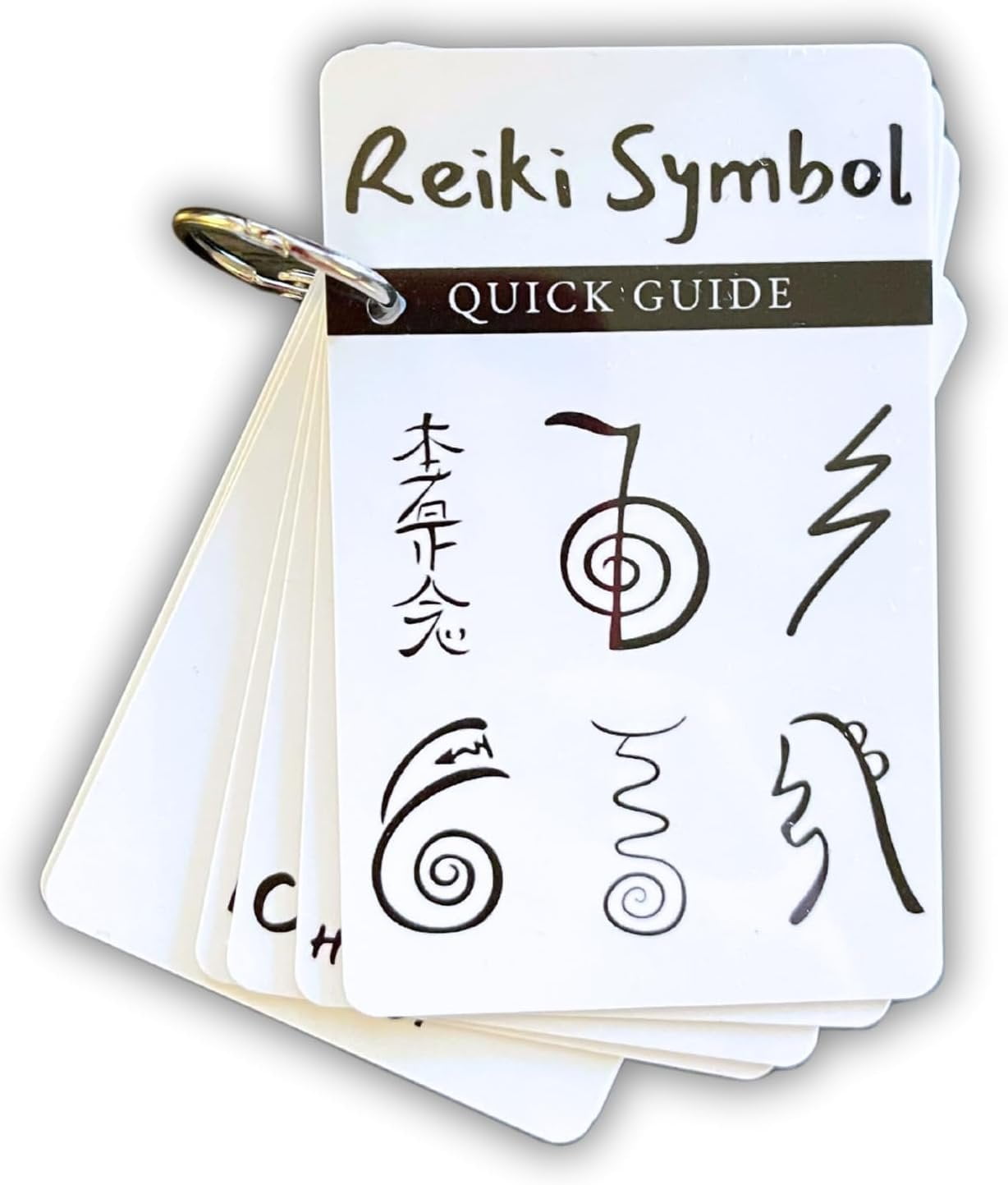 Reiki Symbol Guide Flip Book Laminated 2 x 3.5 inches Cards Step by ...