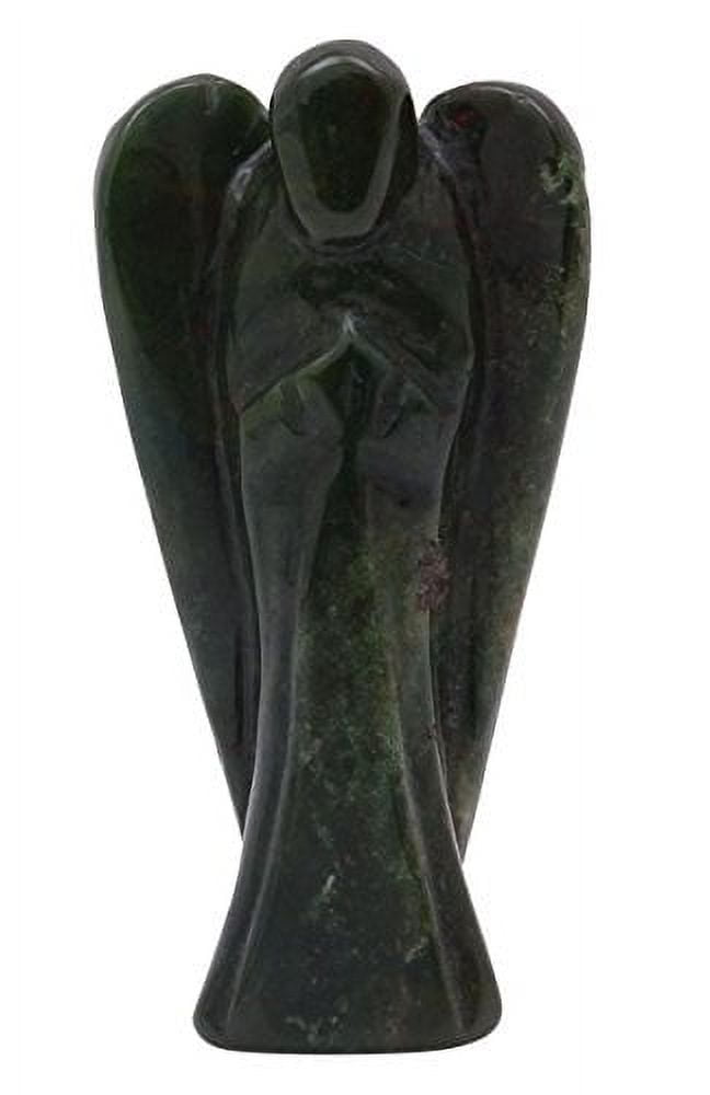 Reikiera Hand Carved Pocket Crystal Guardian Blood Stone Angel Healing ...