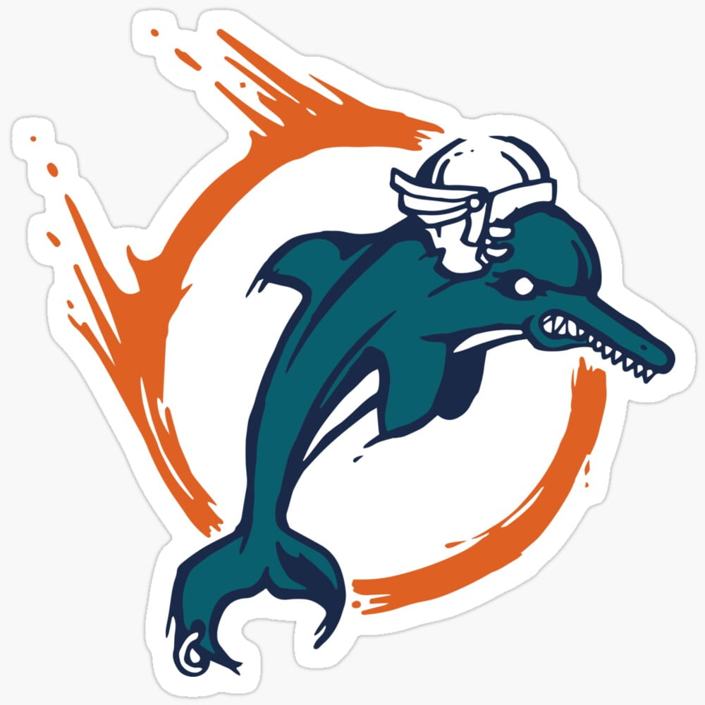 Reikland Dolphins Sticker Baseball Sticker, Football Sticker ...