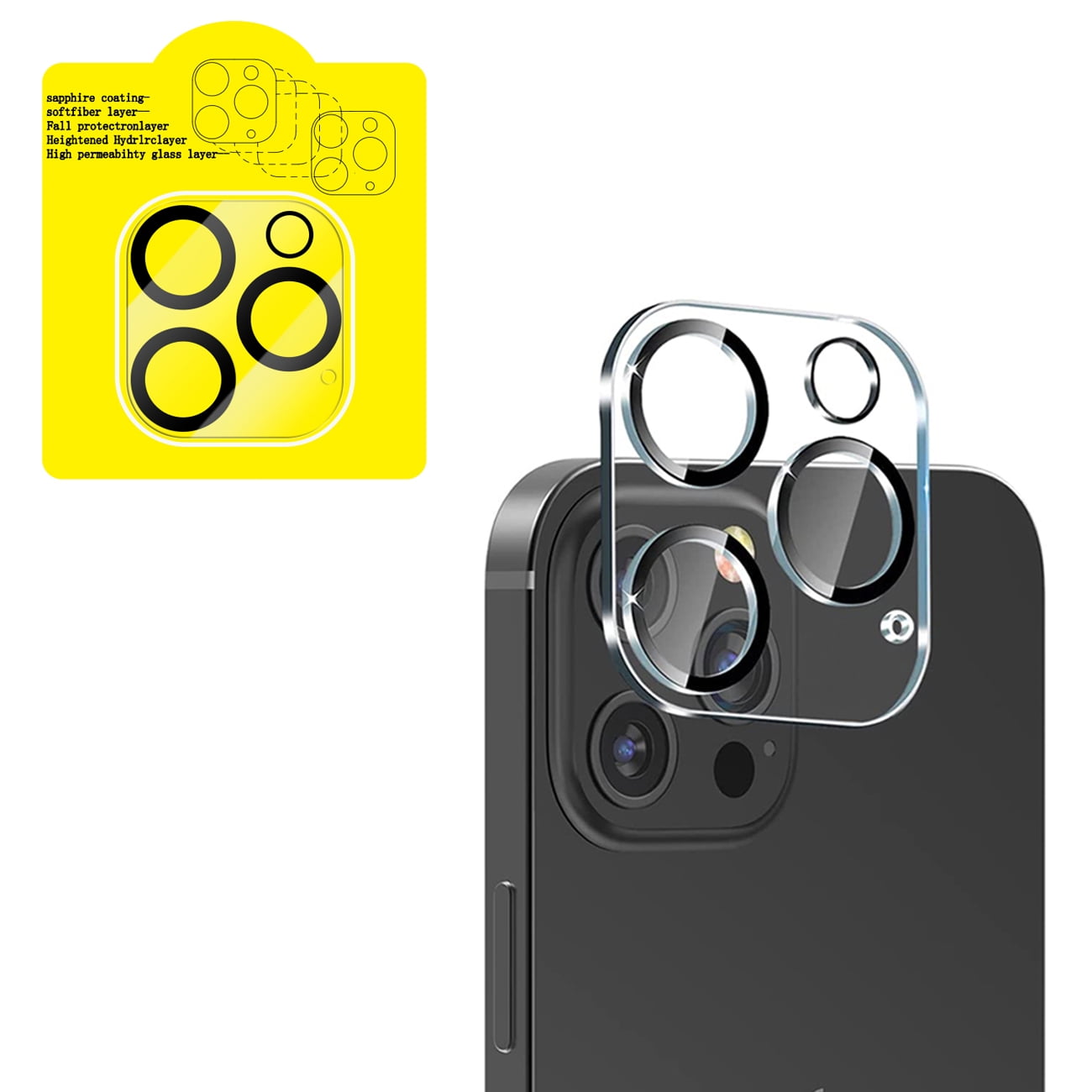 Reiko Clear Camera Protector for iPhone 13 Pro - Walmart.com