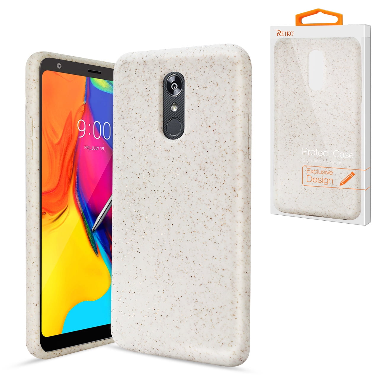 Reiko LG Stylo 5 Wheat Bran Material Silicone Phone Case in White ...
