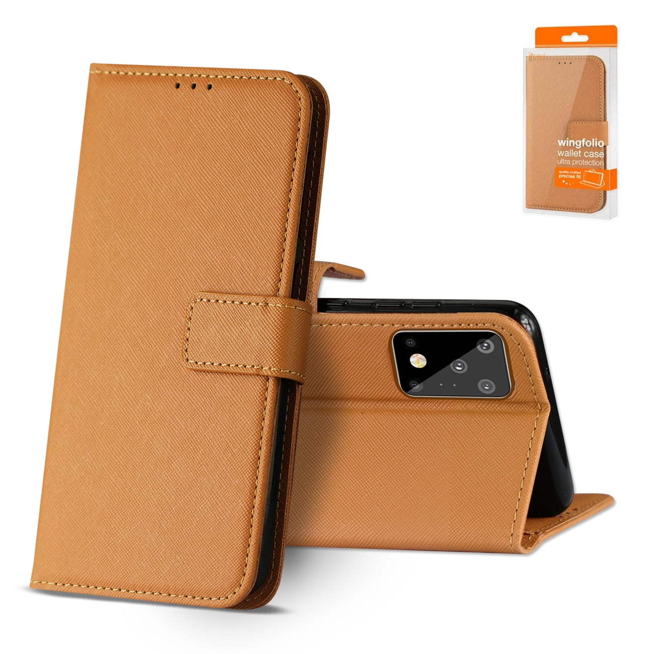 Reiko brand for Galaxy S20 Ultra 3-in-1 Wallet Case In brown - Walmart.com