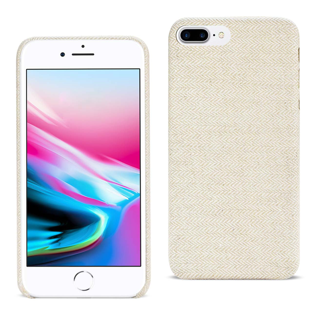 Reiko brand for iphone 8 Plus Herringbone Fabric In Beige - Walmart ...