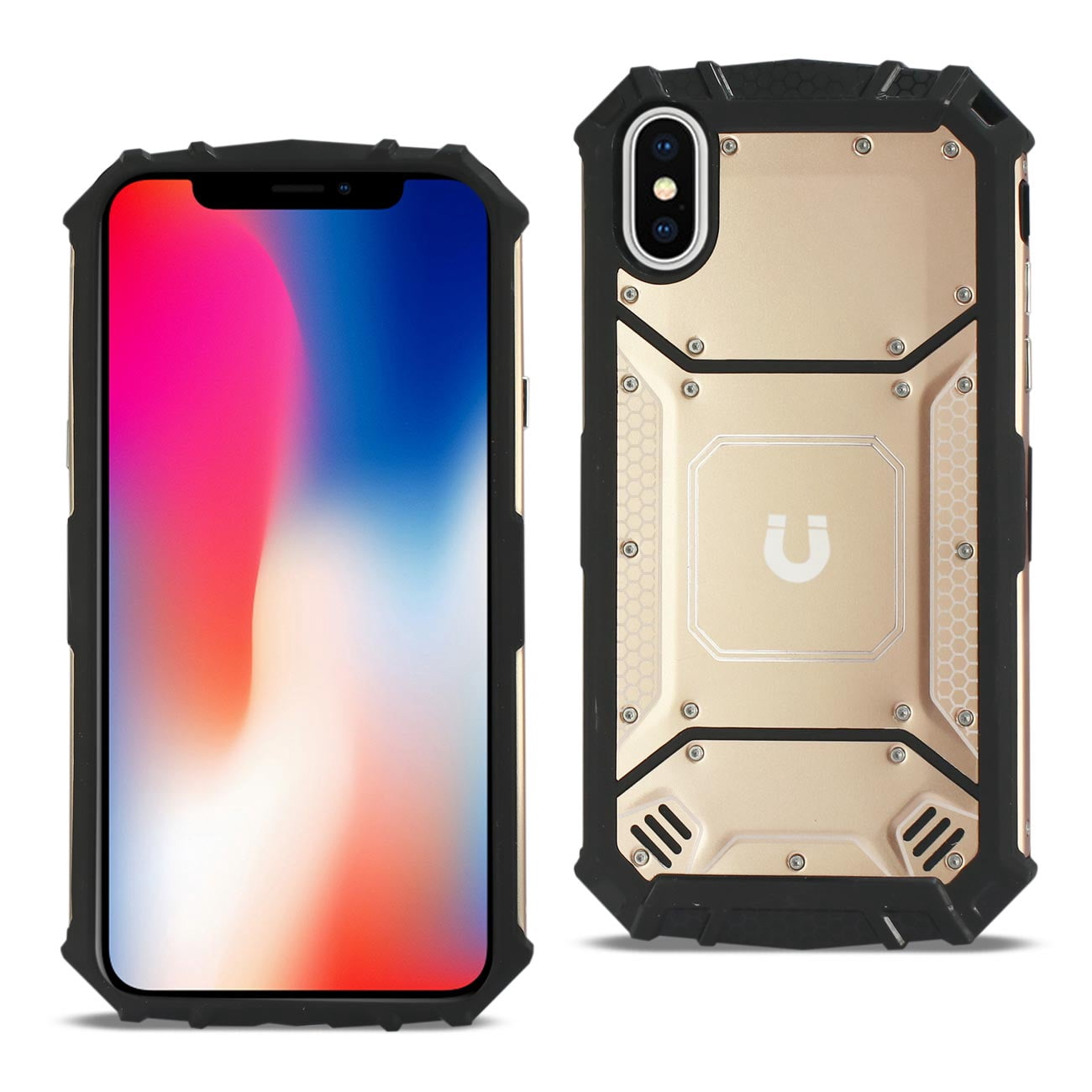 Reiko brand for iphone X/Reiko brand for iphone Xs Metallic Front Cover ...