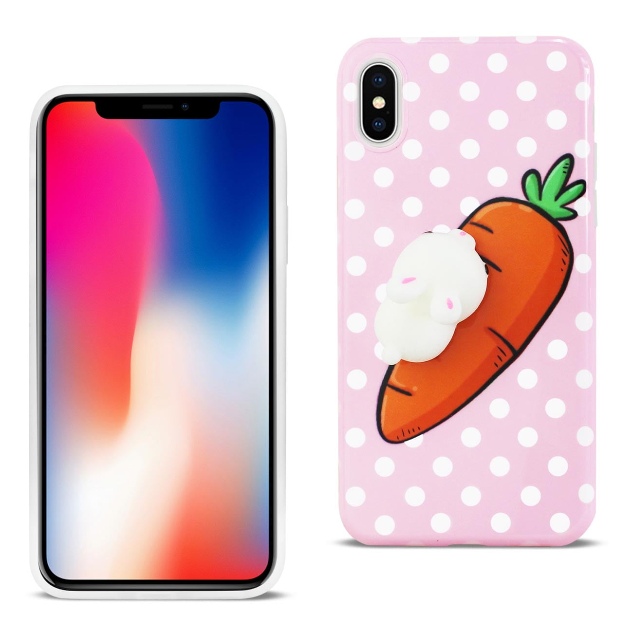 Reiko brand for iphone X Tpu Design Case With 3d Soft Silicone Poke ...