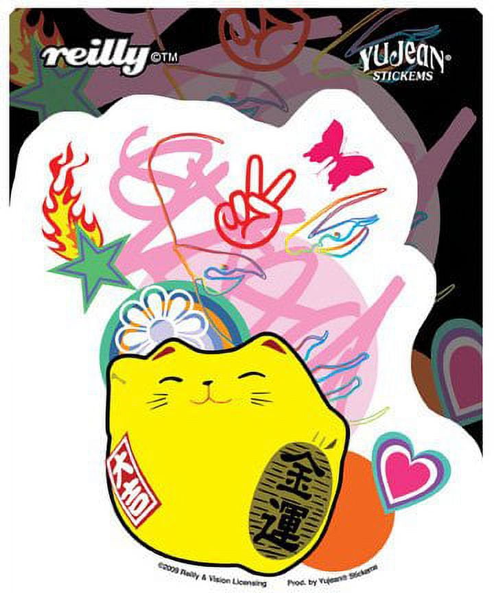 Reilly - Happy Kat - Sticker / Decal - Walmart.com