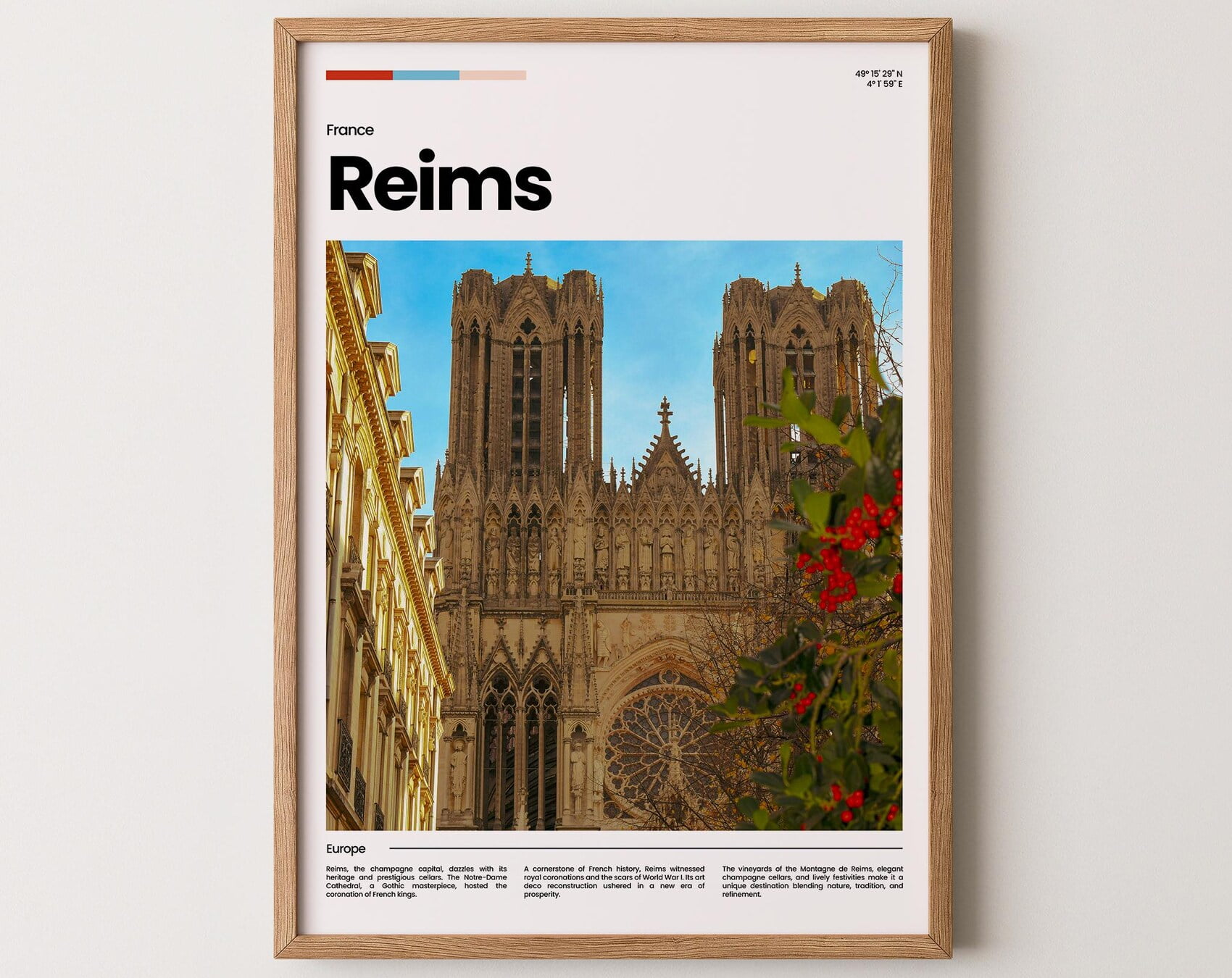 Reims Poster, Reims Print, Reims Photo, Reims Art, France Poster ...