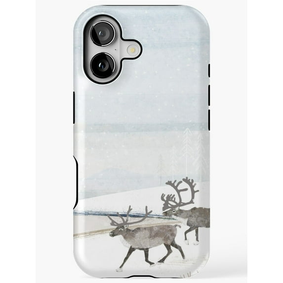 Reindeer Christmas Holiday Animal Illustration Phone Case for iPhone 11 ...