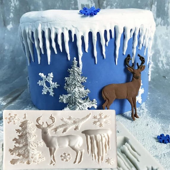 Reindeer Christmas Silicone Mold - Walmart.com