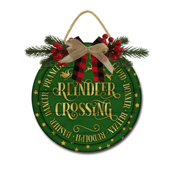 Reindeer Crossing Sign