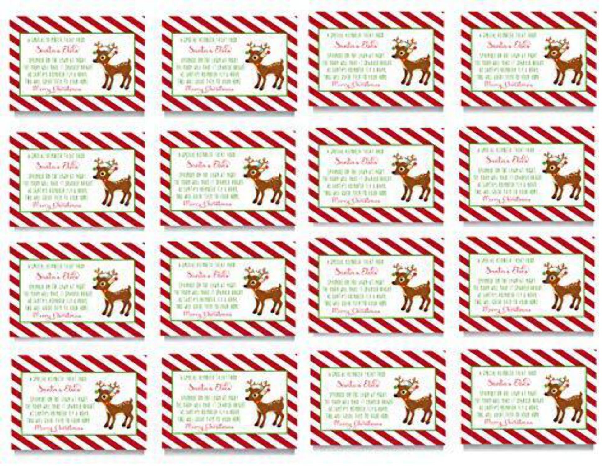 Reindeer Food Gift Tags - Christmas Party Supplies - Kids Favors ...