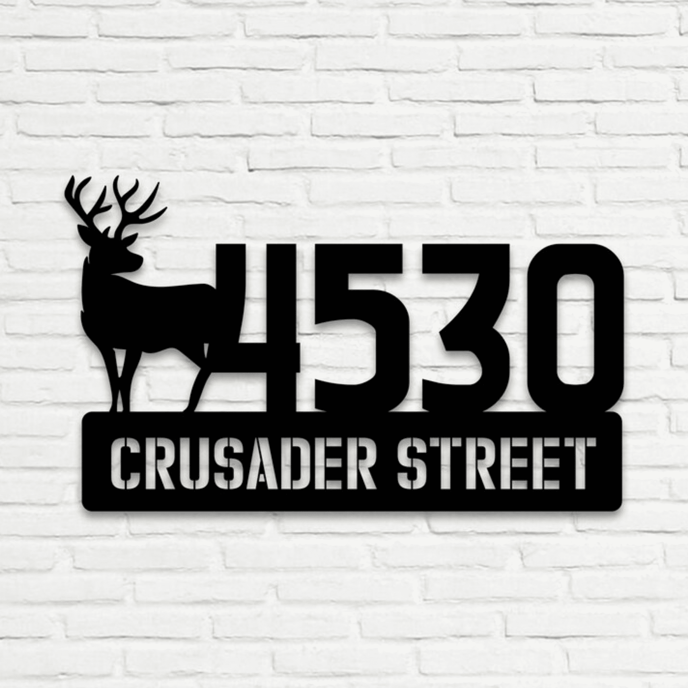 Reindeer Number Plaques, House Address Number - Walmart.com