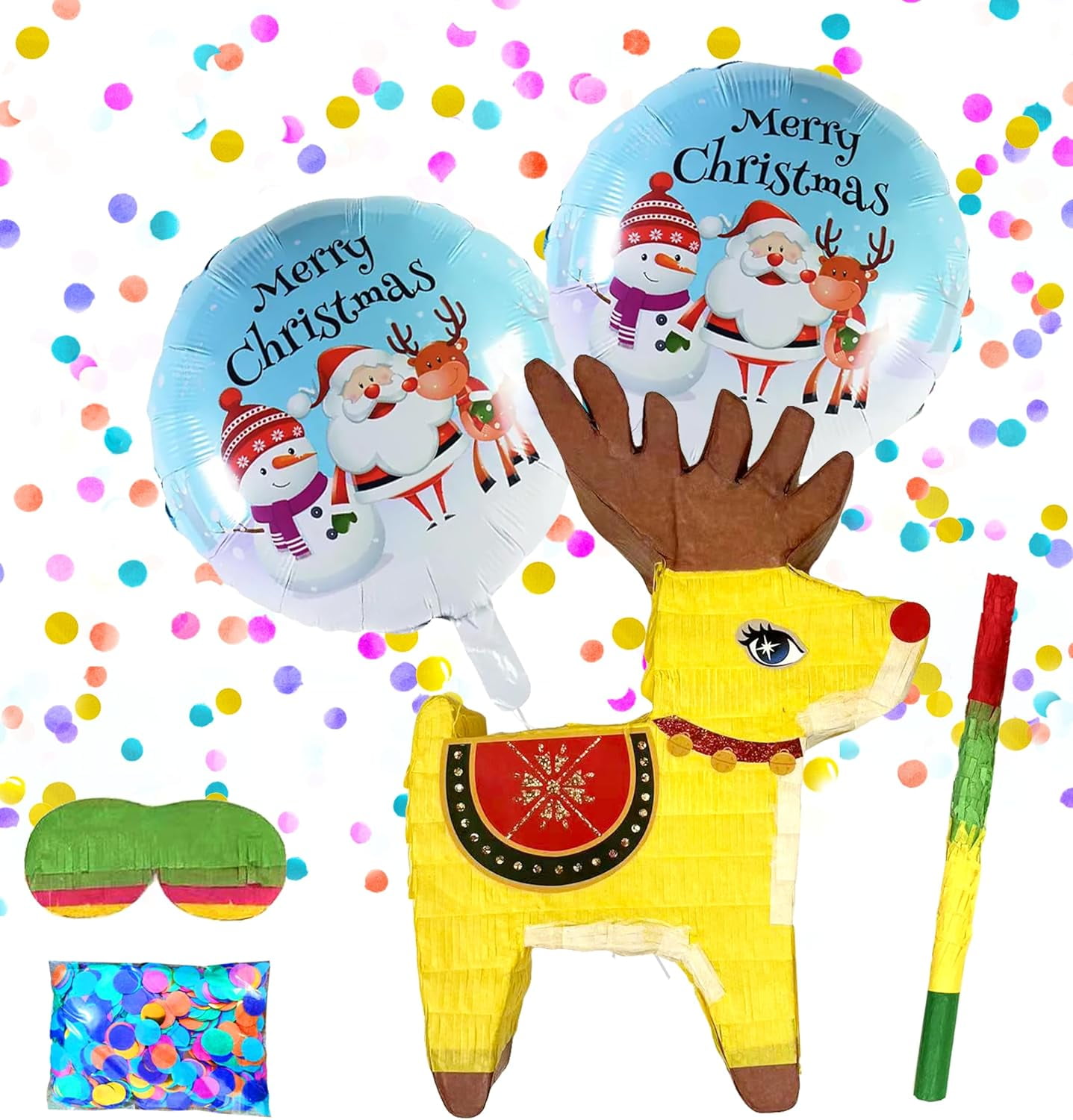 Reindeer Pinatas,Festive Christmas Decorations for Themed Celebrations ...