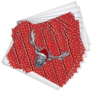 Designer Greetings Santa, Reindeer and Snowmen Holding Hands Box of 18 ...