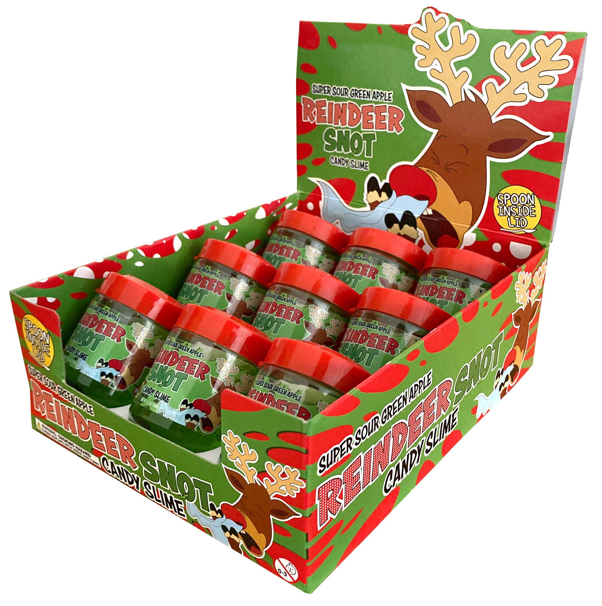 Reindeer Snot Candy Slime, Super Sour Green Apple Liquid, 3.5 Ounce Jar ...