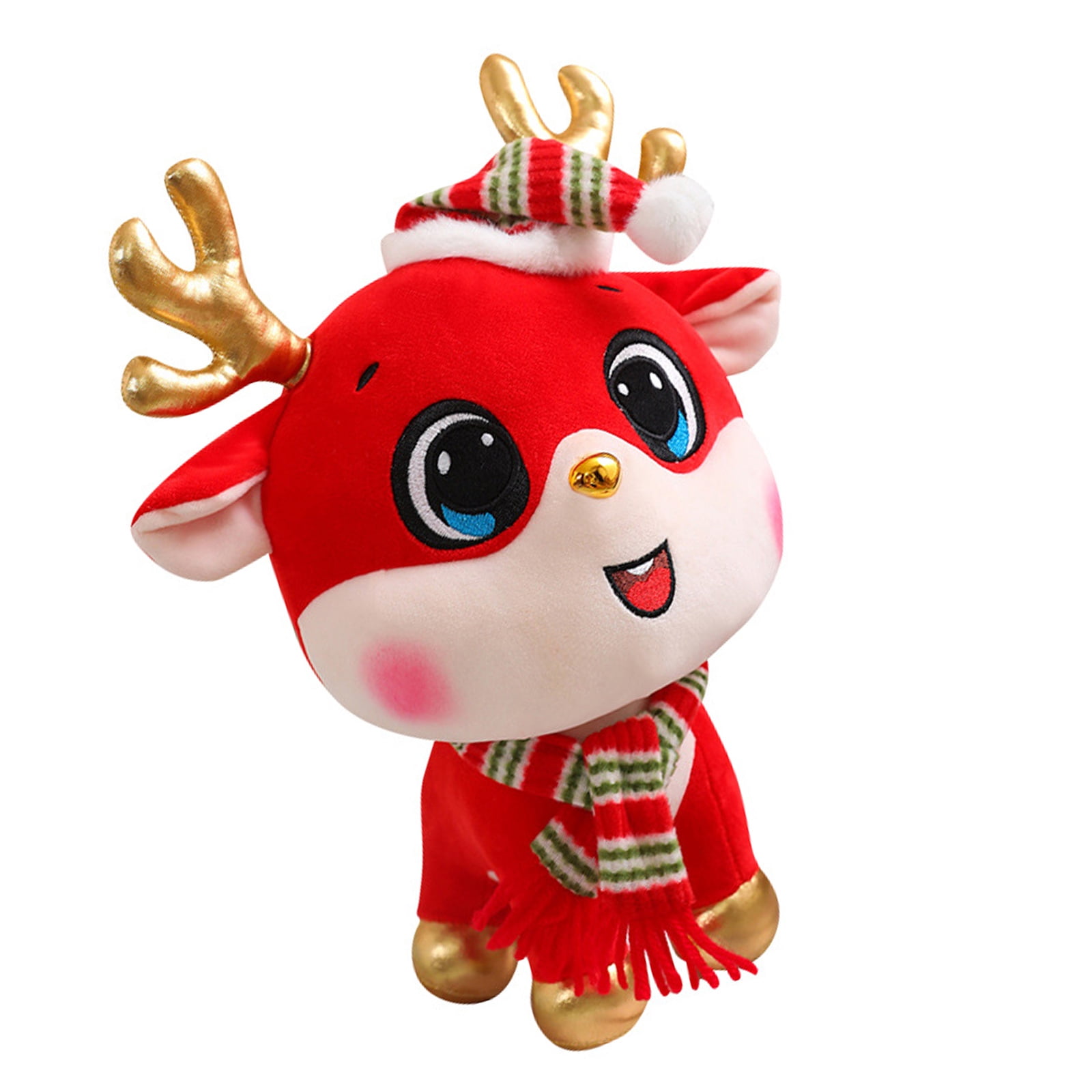 Reindeer Stuffed Plush Toy,11.81inches Christmas Reindeer Plush Toy ...