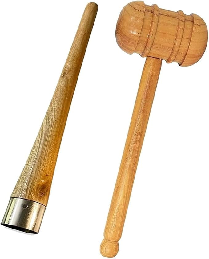 Reindeer Wooden Cricket Bat Grip Cone and Applicator Knocking Hammer ...