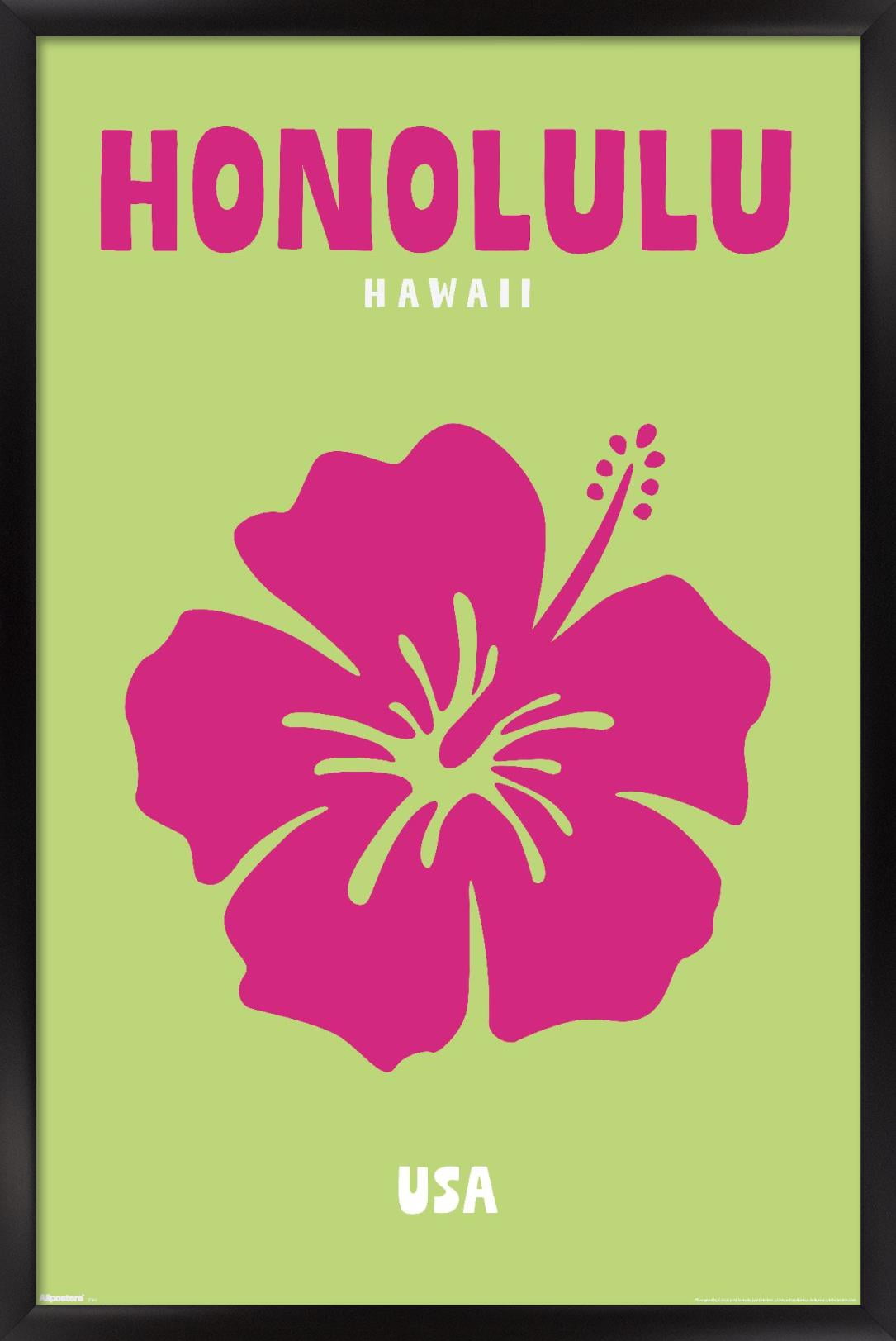 Reinders: Destinations - Destination Honolulu Wall Poster, 14.725" x 22 ...