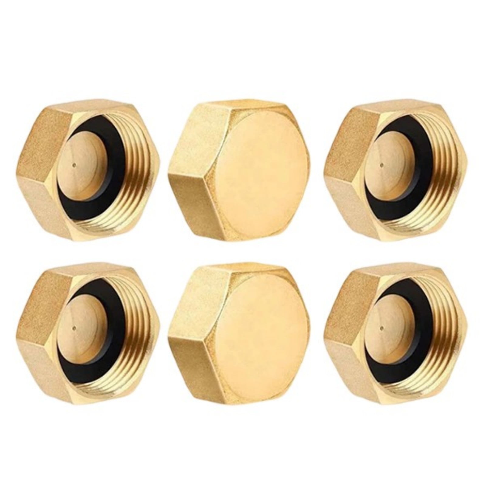 Reinforced 1/2Inch Copper Threaded Pipe Cap Durabilty Brass Plumbing ...