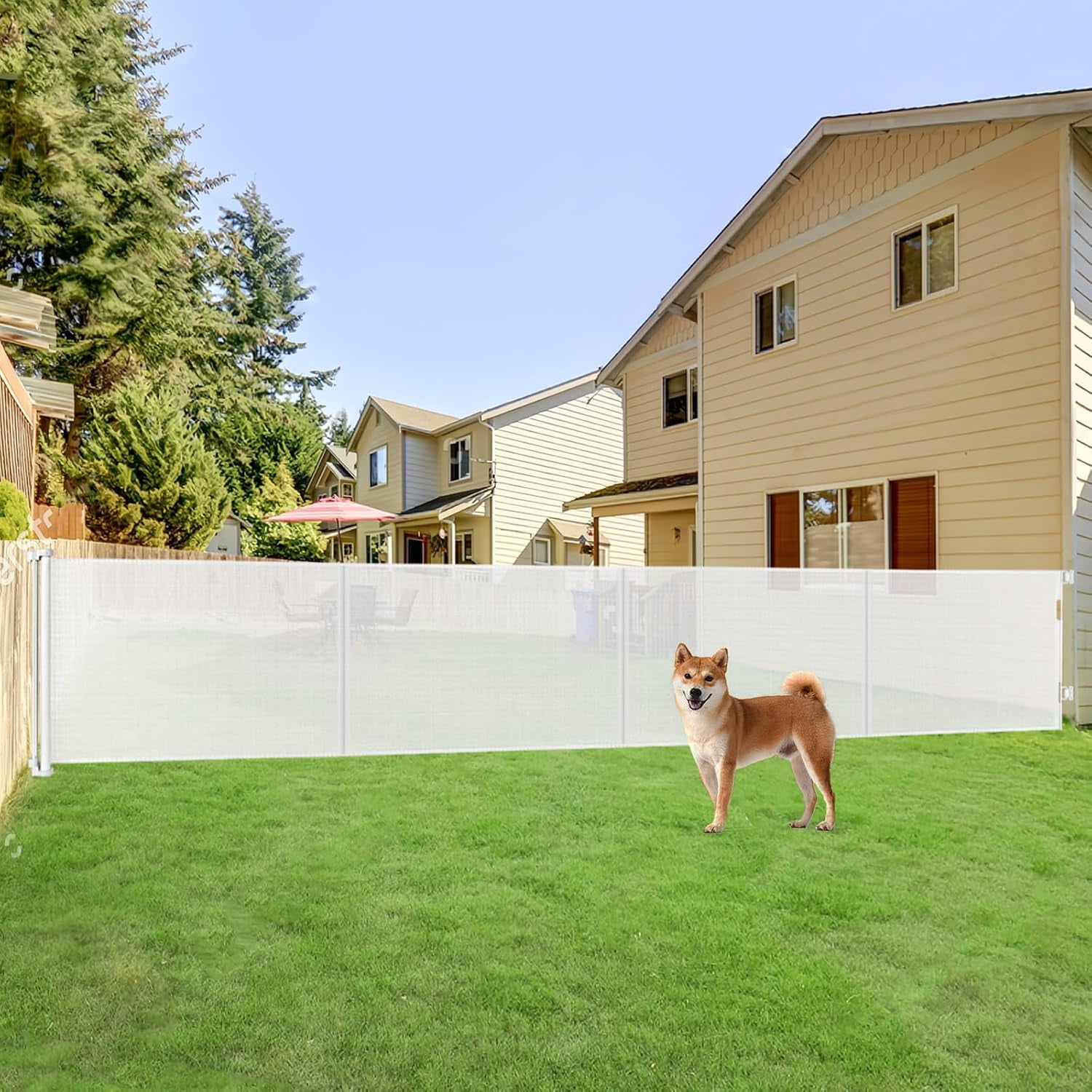 Reinforced 42” Tall x 200” Extra Long Retractable Gates, Extra Tall ...