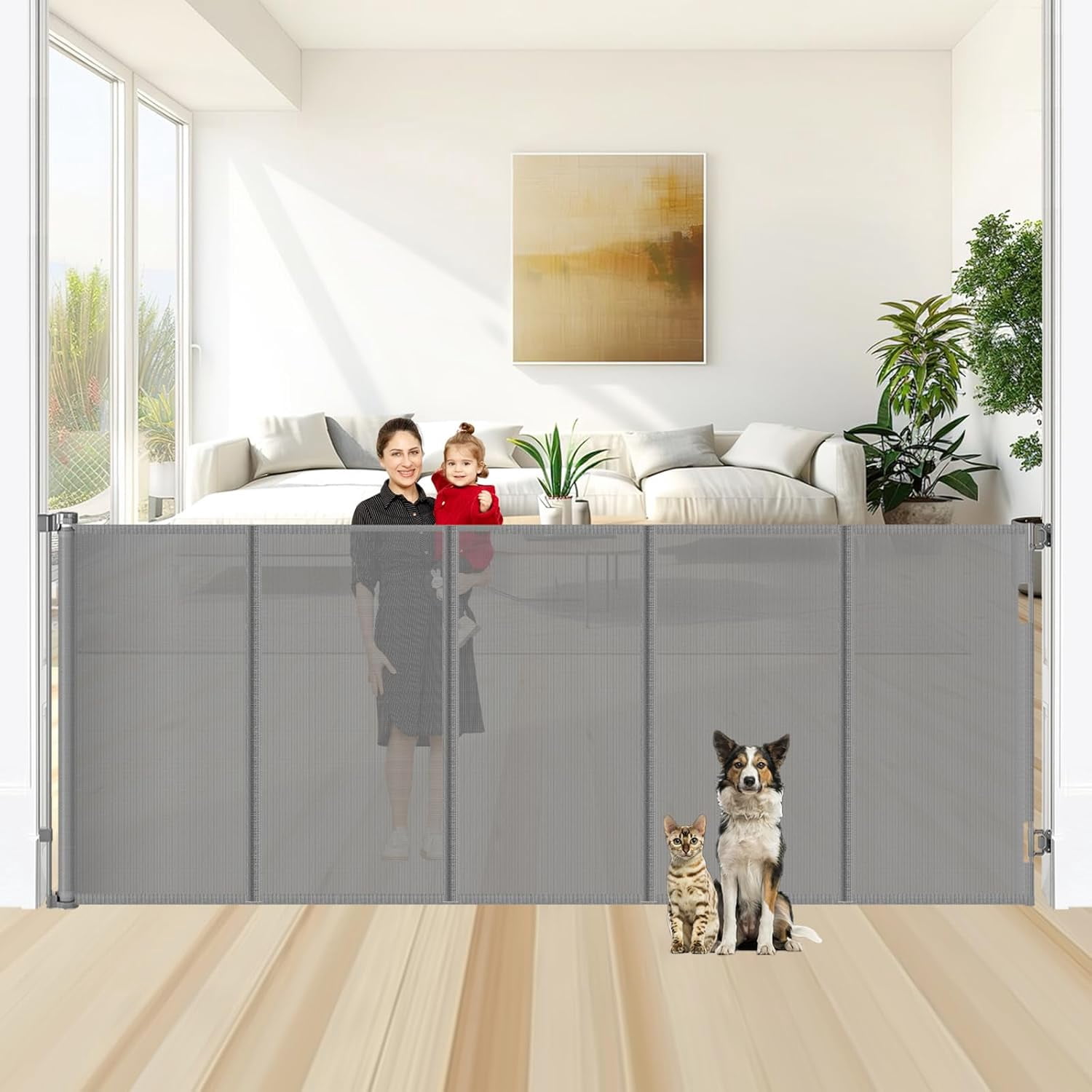 Reinforced 48" Extra Tall X 100" Gates for Wide Openings Long Gate for ...