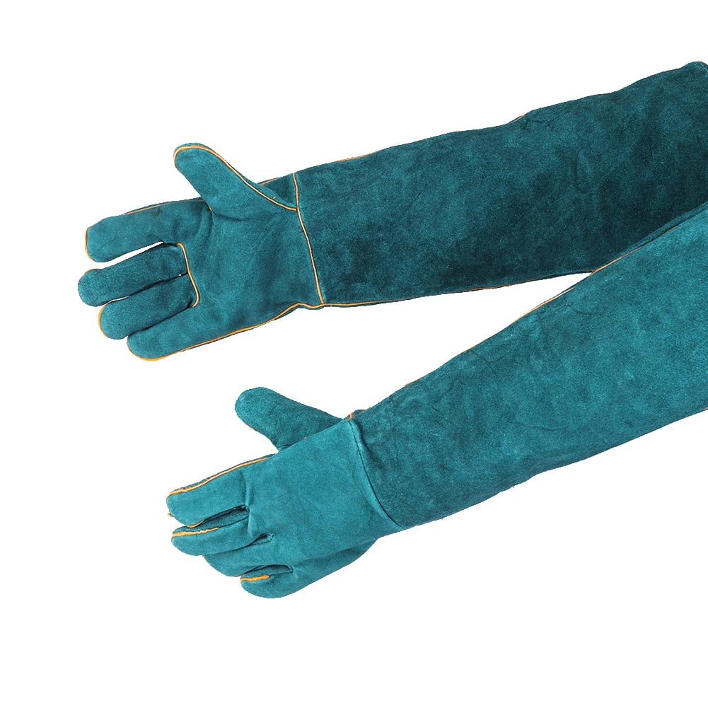 Reinforced Anti,Bite Gloves For Reptiles Pets, Long Length Canvas ...