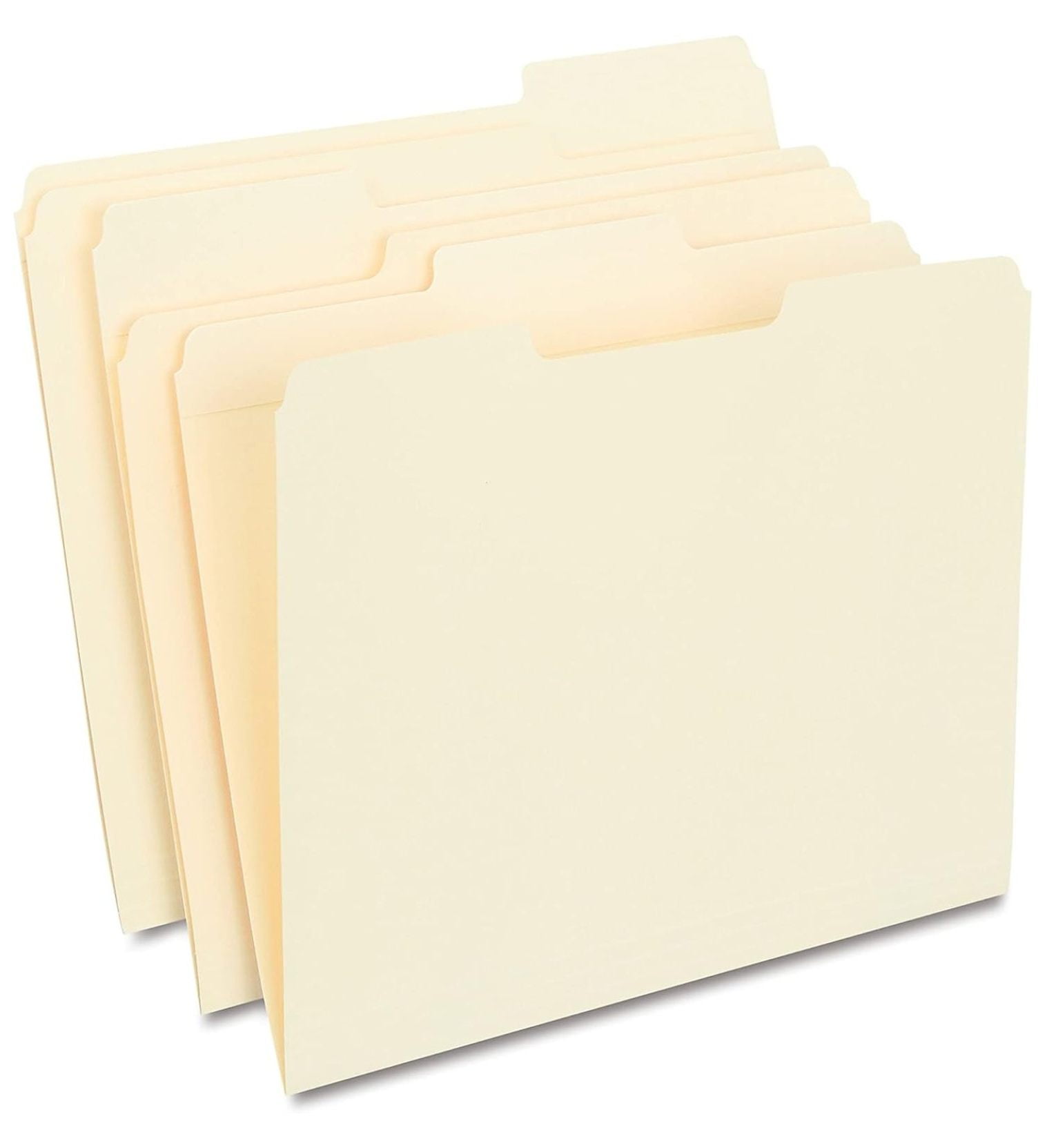 Reinforced File Folder, 1/3 Cut Tab, Letter Size, Manila, 200/Carton ...